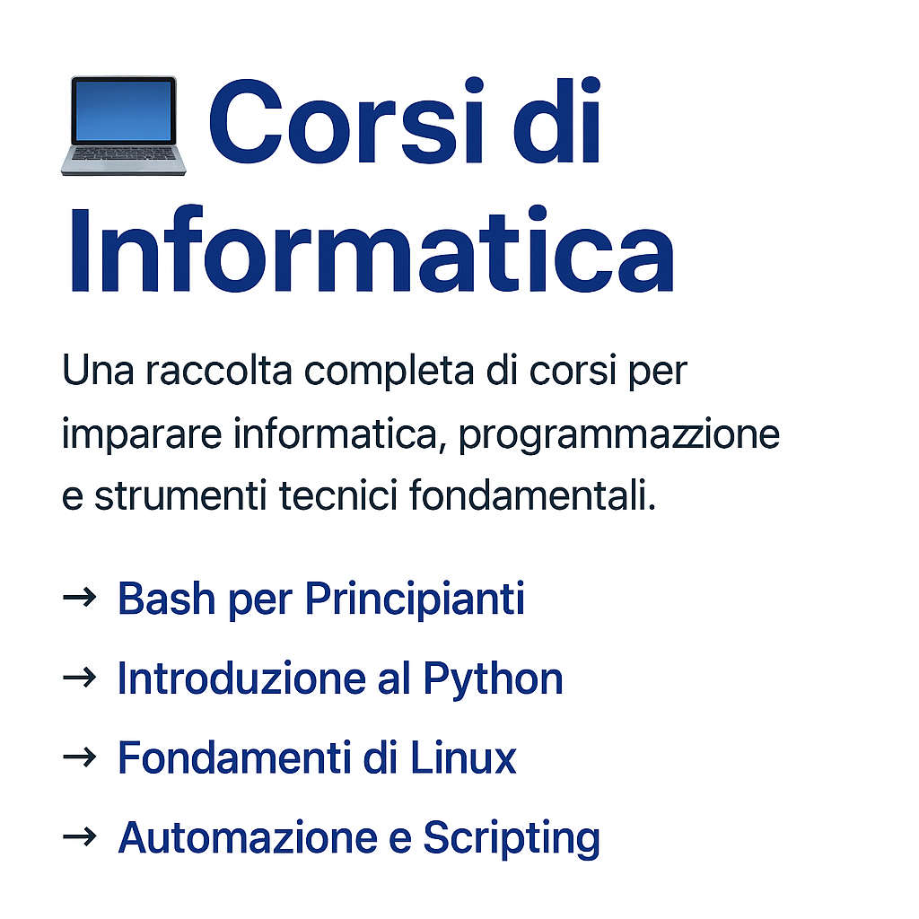 Corsi di informatica per principianti e avanzati - Guida alla Vita Quotidiana con Consigli ...